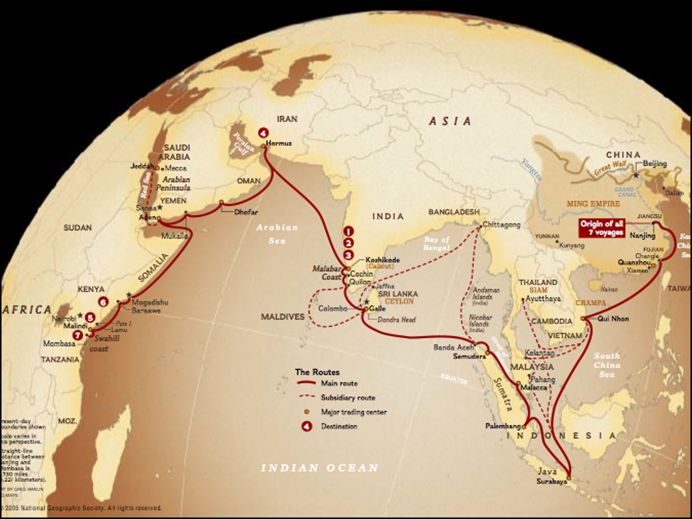 Ying-yai Sheng-lan 瀛涯勝覽 | 'The Overall Survey of the Ocean's Shores ...