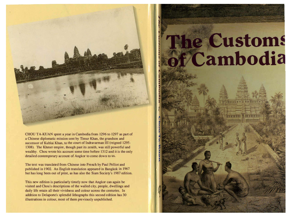 The Customs of Cambodia [1st English Translation] - Angkor Database