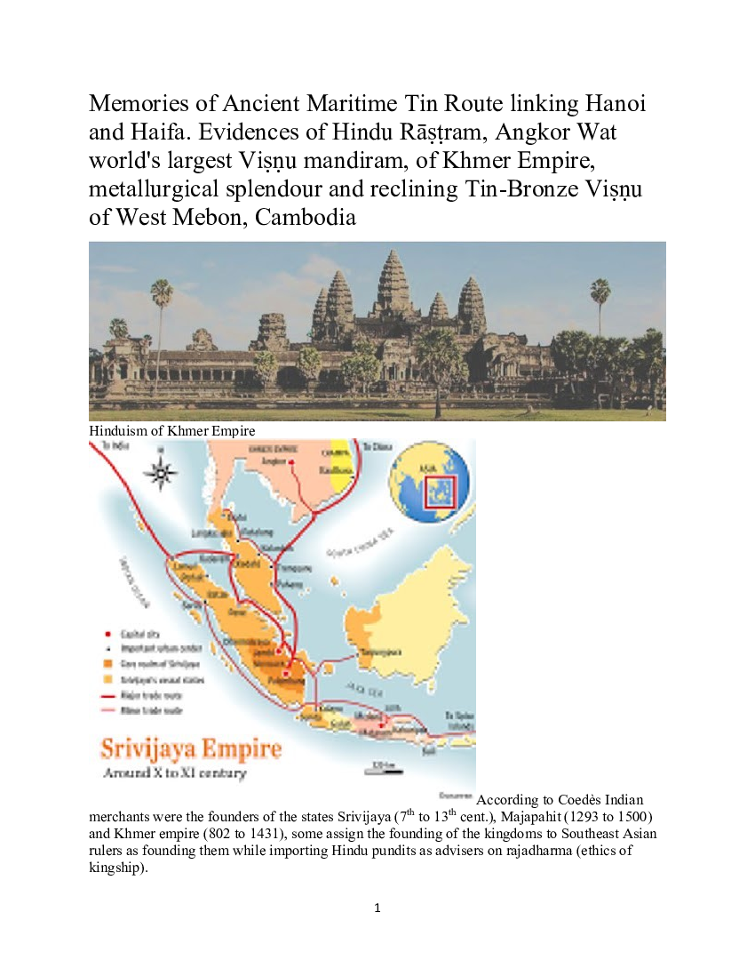 Processes of Indianization in the Khmer Empire - Angkor Database