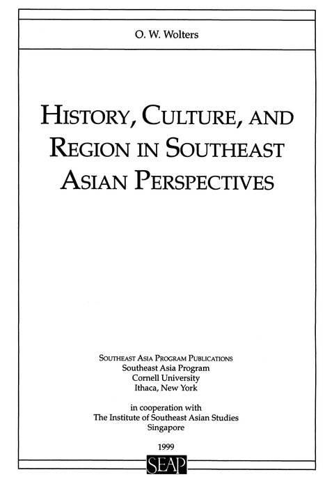 History, Culture and Region in Southeast Asian Perspectives - Angkor ...