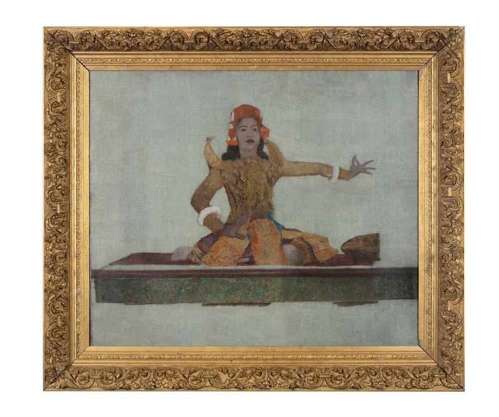 Cambodian Dancers by Sir Gerald Kelly (1937) - Angkor Database