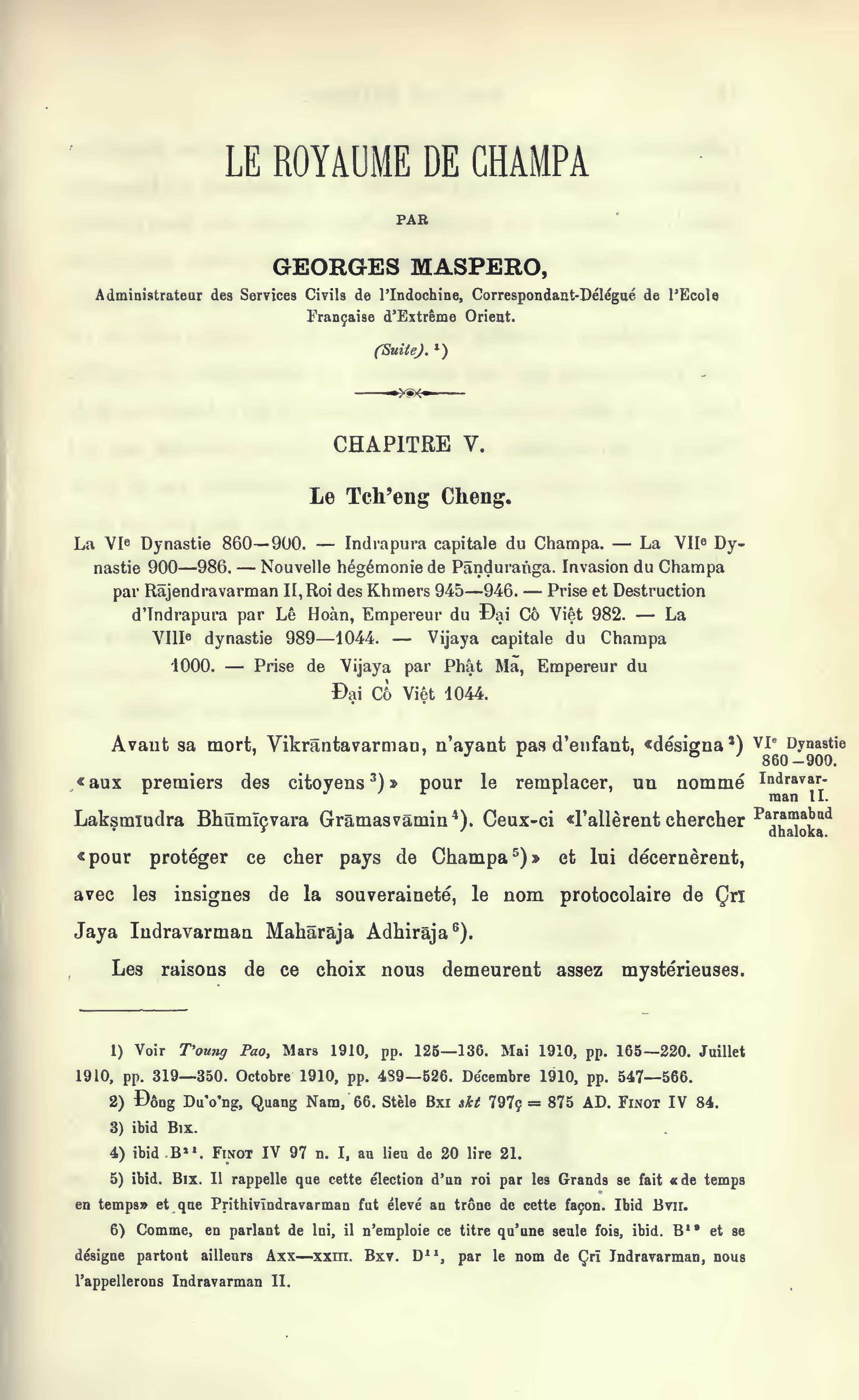 Le Royaume de Champa | The Kingdom of Champa - Angkor Database